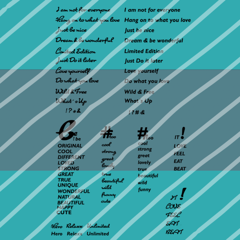 Plottervorlage #Statements